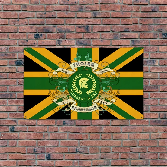 TROJAN SKINHEADS 5X3FT Banner £20.99 - PicClick UK