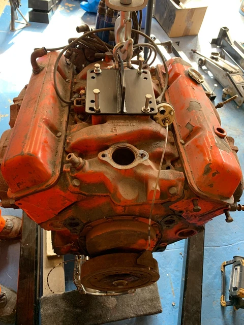 SMALL BLOCK CHEVY V8 Engine 350 4 Bolt Mains SBC 3970010 Small Block ...