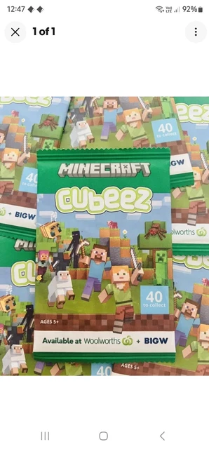 NEW MINECRAFT CUBEEZ 2025 Woolworths x30 Unopened Packs $15.00 ...