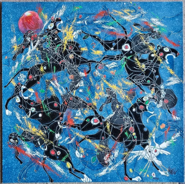 PAPILLON FENG JIANG Song Of Panthers Autografato Serigrafia Yunnan ...