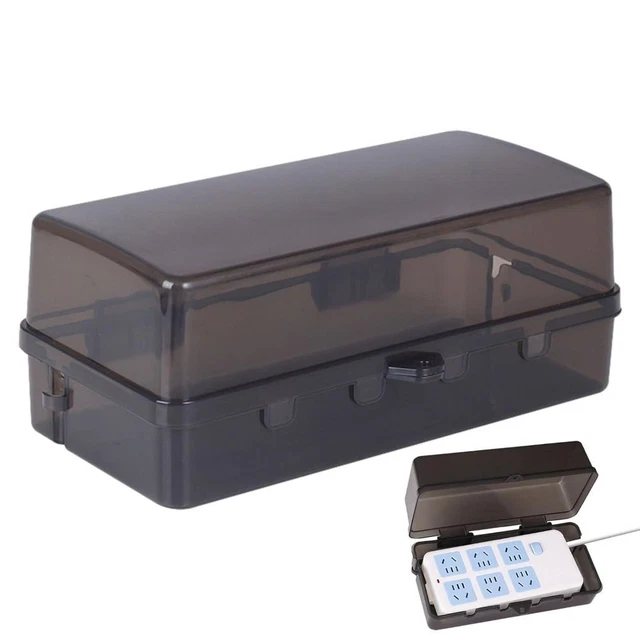 PLASTIC EXTENSION LEAD Cover Anti-theft Cable Management Box Outdoor ...