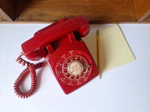 STROMBERG CARLSON VINTAGE Red Rotary Dial Telephone 70s £89.26 ...