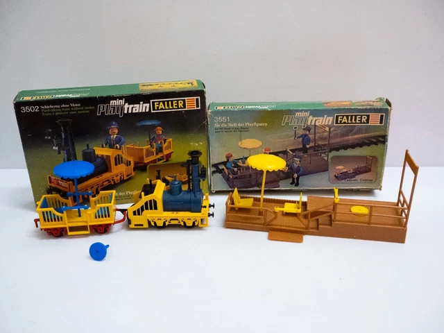 FALLER MINI PLAY Train 3502 Schiebezug + 3551 Bahnsteig PlayTrain Zug ...