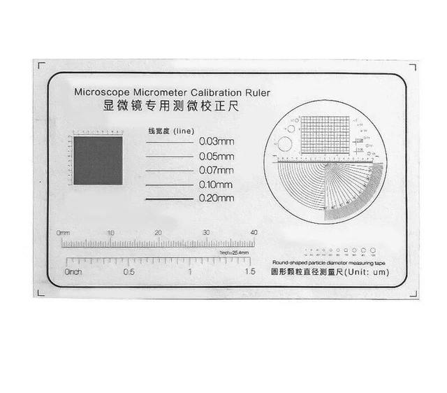Microscope Micrometer Calibration Ruler FOR SALE! - PicClick