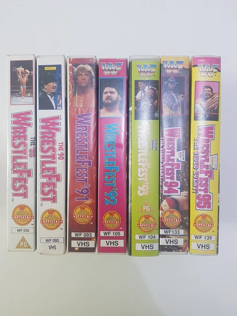 WWF WRESTLEFEST VHS Video Bundle - Silver Vision. 88 90 91 92 93 94 95. £24.00 - PicClick UK
