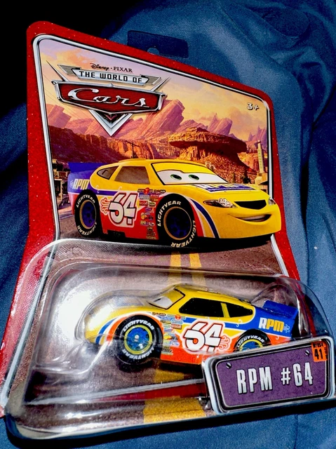 DISNEY PIXAR THE World of Cars RPM #64 Race Car New in Package $12.58 ...