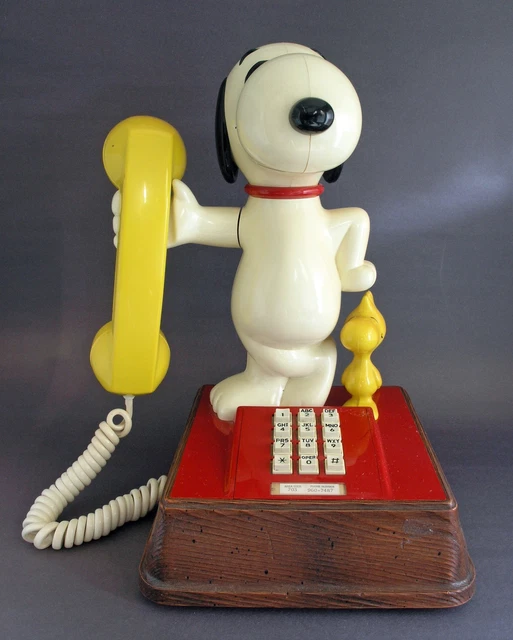 VINTAGE WORKING PEANUTS The Snoopy & Woodstock Phone 1976 Pushbutton ...
