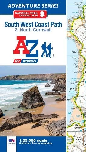 GEOGRAPHERS' A-Z MAP Co Ltd SW Coast Path North Cornwall Adventure ...