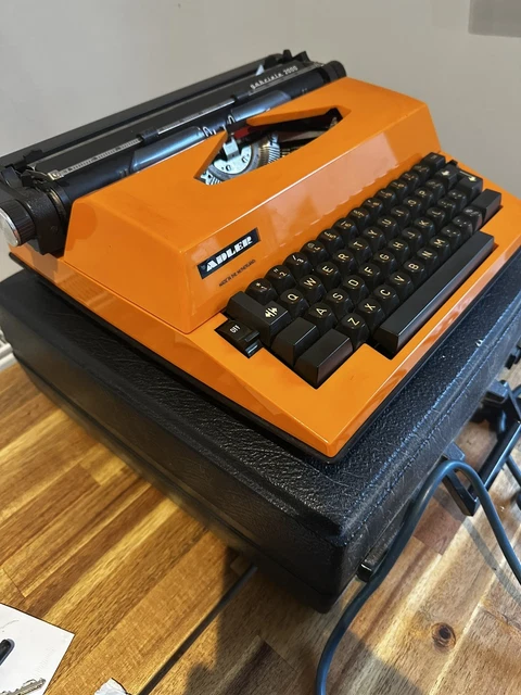 VINTAGE ADLER GABRIELE 2000 Electric Typewriter Orange faulty £47.50 ...
