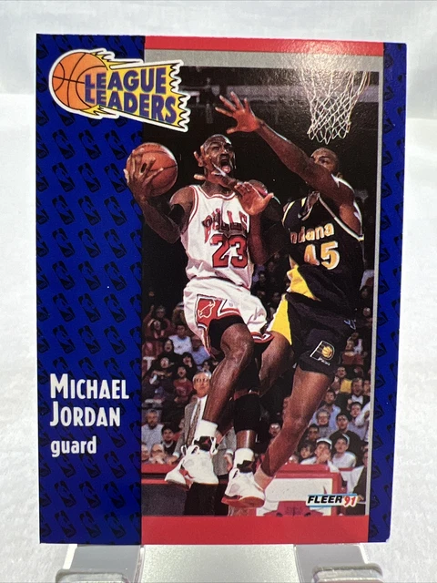 1991-92 FLEER #220 Michael Jordan Chicago Bulls carte basketball EUR 2 ...