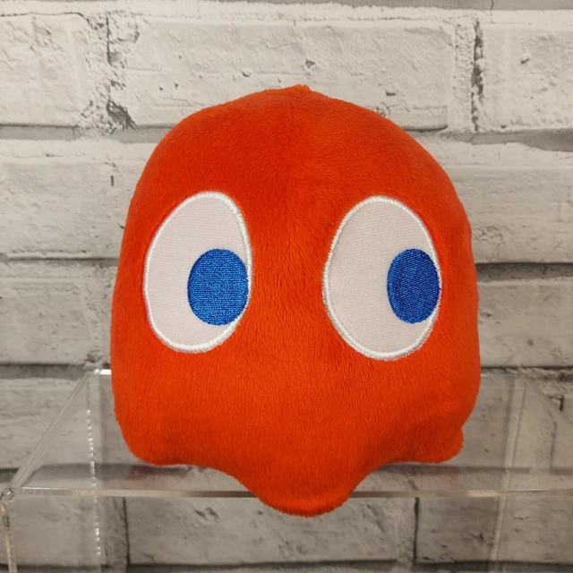 PACMAN BLINKY RED Ghost 6" Soft Toy Plush Beanie Bundle Namco Pac Man £ ...