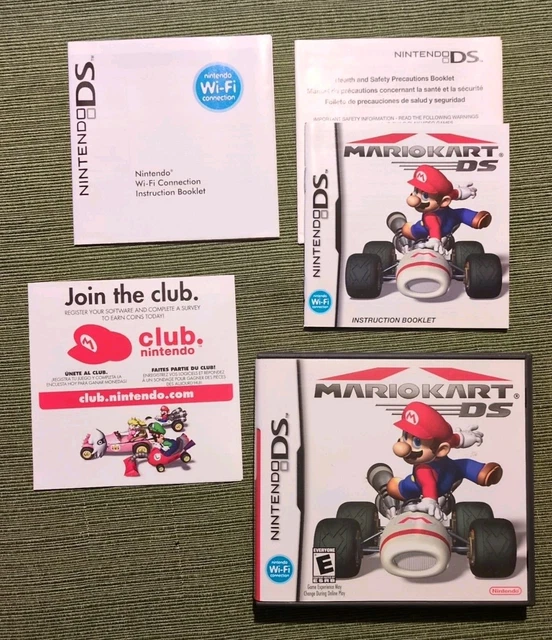MARIO KART DS (Nintendo DS, 2005) Case and Manual w/ Inserts Only / NO ...