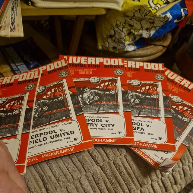 10 LIVERPOOL Fc Football Programmes 1968/69 £8.66 - PicClick UK