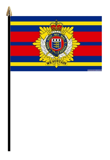 ROYAL MARINES LOGISTIC CORPS MILITARY PACK OF 12 FLAGS flag 6"x4 ...