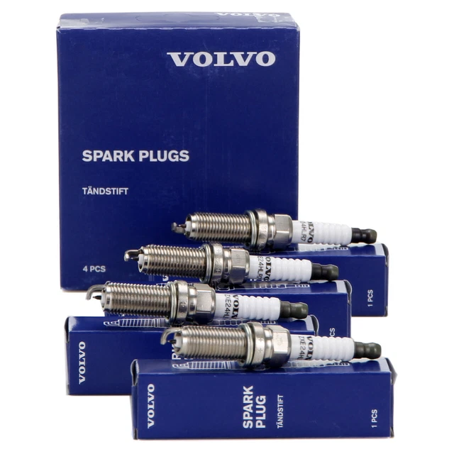 4X ORIGINAL VOLVO Zündkerze S60 S80 S90 V40 V60 V70 XC60 XC70 1.5 2.0 ...