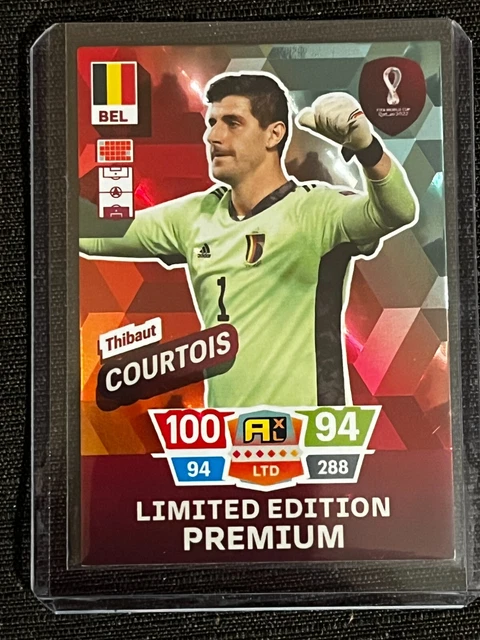 PANINI ADRENALYN WORLD Cup Qatar 2022 Thibaut Courtois Limited Edition ...