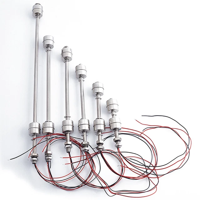 STAINLESS STEEL DOUBLE Ball Float Switch Tank Liquid Water Level Flow ...