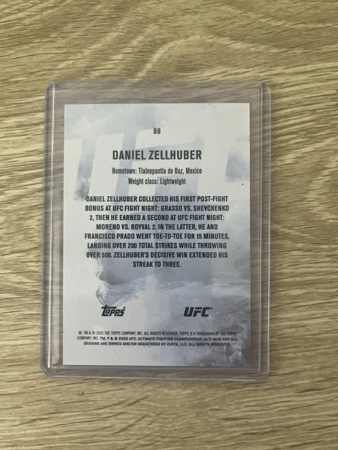 DANIEL ZELLHUBER UFC 2025 Knockout Topps RC #89 /188 MMA $5.00 ...