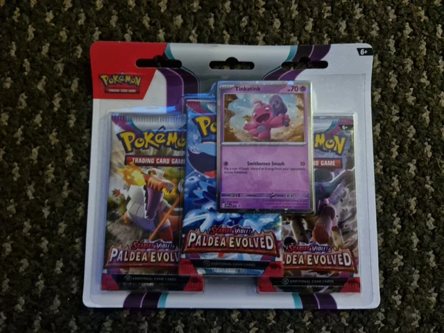 POKEMON PALDEA EVOLVED 3-Pack Booster Display Pack Pokémon Trading Card ...