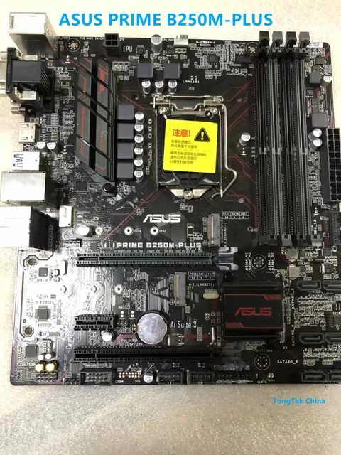 ASUS DESKTOP MOTHERBOARD Gaming PRIME B250M-PLUS Intel Z370 LGA1151 ...