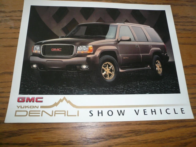 GMC YUKON DENALI Show Vehicle Sales Advertisement & Post Card Mailer $8 ...