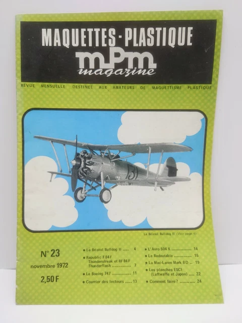 1973 FRENCH MAQUETTES Plastique Model Magazine Nov issue 23 Airfix ...