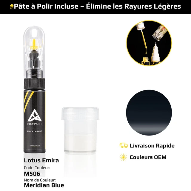PEINTURE DE RETOUCHE pour Lotus Emira - Meridian Blue M506 Avec pâte à ...