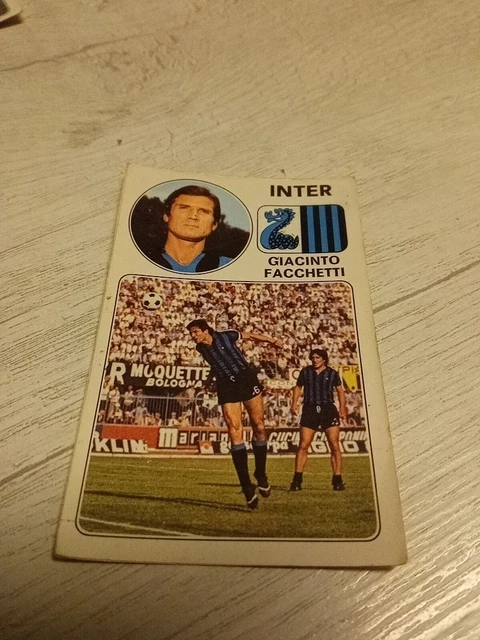 GIACINTO FACCHETTI INTER Figurina Calciatori Panini 1976/77 #107 Rara ...