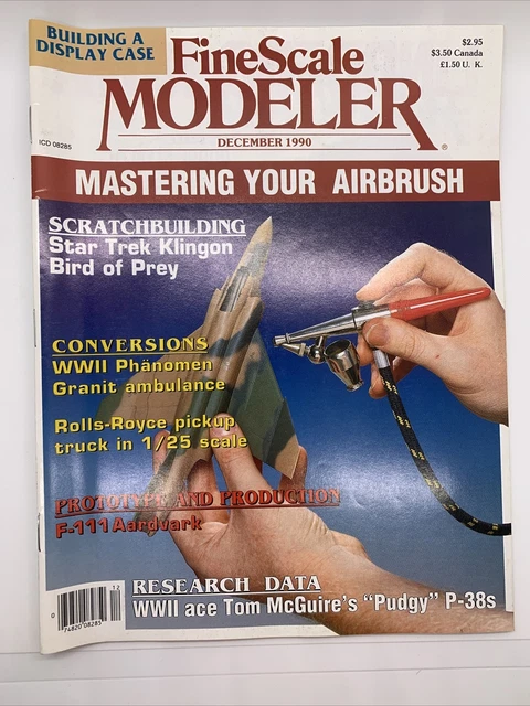 FINE SCALE MODELER Magazine December 1990 Mastering Your Airbrush £12. ...