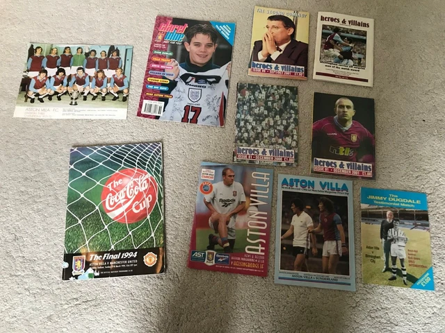 ASTON VILLA PROGRAMMES Vintage Memorabilia £1.00 - PicClick UK