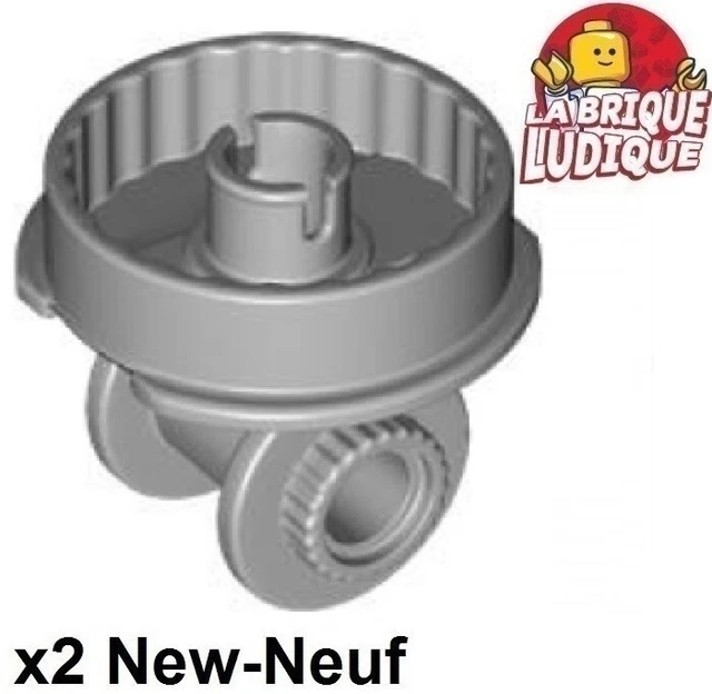 LEGO TECHNIC X2 Rotation Joint disk Large Pin articulation cranté gris ...