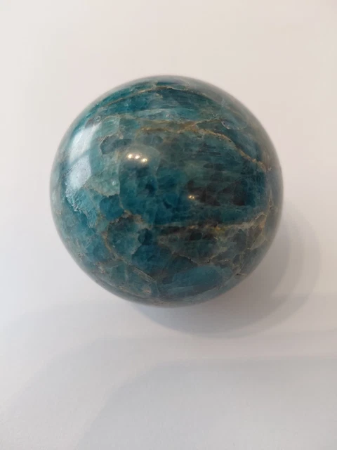 APATIT KUGEL 283G 6cm Madagaskar Edelstein Kugel Blaugrün Rarität (A4 ...