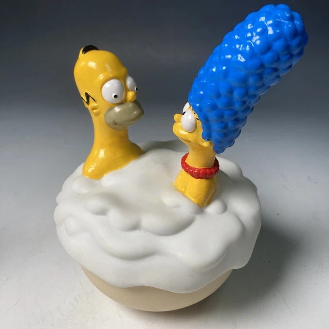 VINTAGE 1997 HOMER & Marge Simpson The Simpsons shaving bowl soap ...
