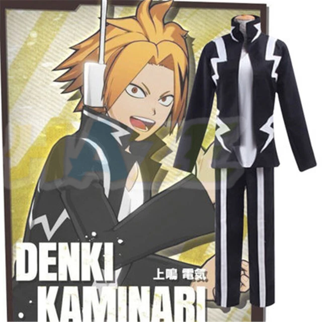My Hero Academia Kaminari Denki Halloween Party Cosplay Costume Outfit