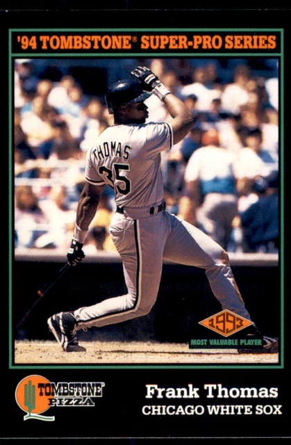 1994 TOMBSTONE PIZZA Super-Pro Series #29 Frank Thomas édition limitée ...