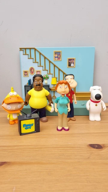 FAMILY GUY INTERACTIVE World Griffin Living Room Scene & Figures. Fully ...