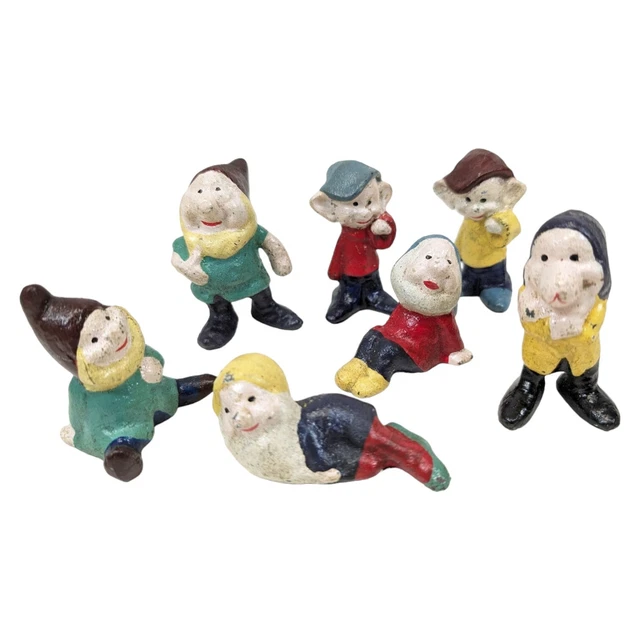 RARE HTF 1930S Disney Snow White & The Seven Dwarfs Cast Iron Toy ...