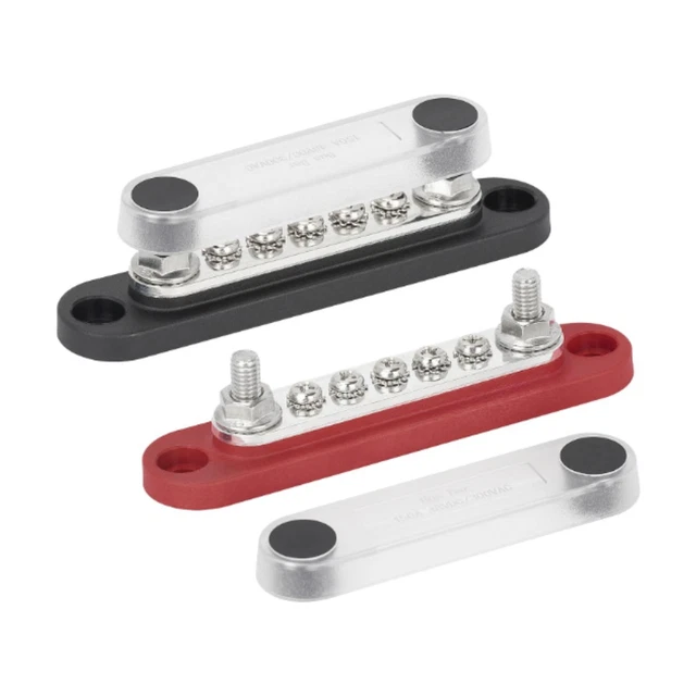 150A POWER DISTRIBUTION Block Busbar Electrical Terminal x M4 Screw ...