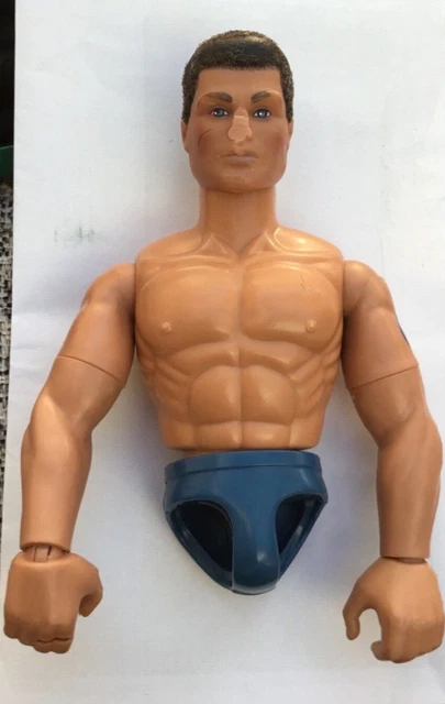 VINTAGE ACTION MAN blue pants 1993 for spares/repair- missing legs and ...