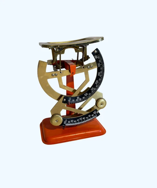 PÈSE-LETTRES VINTAGE JACOB Maul avec base orange La Poste Balance ...