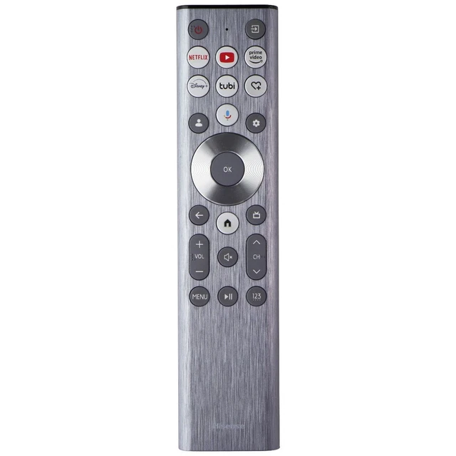 HISENSE REMOTE CONTROL (ERF6A80) for Select Hisense/Sharp TVs - Silver ...