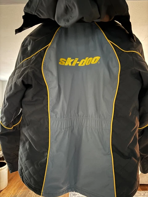 SKI-DOO SNOWMOBILE JACKET RPM BRP Insulated Gray Yellow Women's Large ...