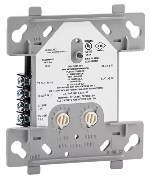 SILENT KNIGHT SK-MONITOR-2 Dual Input Addressable Monitor Module $106. ...