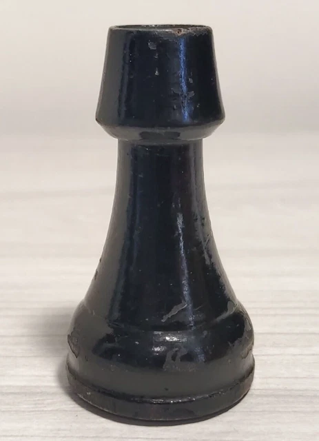 SOVIET VINTAGE CHESS Piece Rook black Tournament 1960s Vintage USSR ...