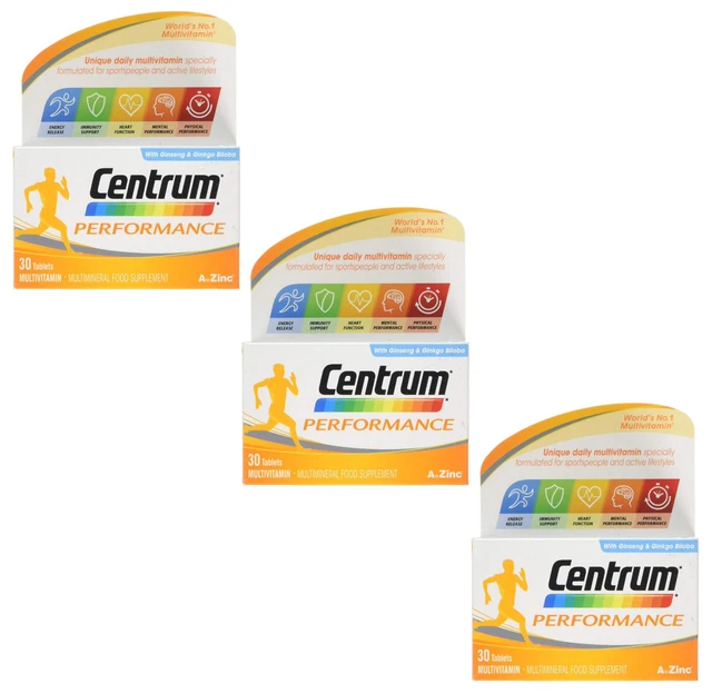 3 PACK -- Centrum Performance Multivitamin - Multimineral Food ...