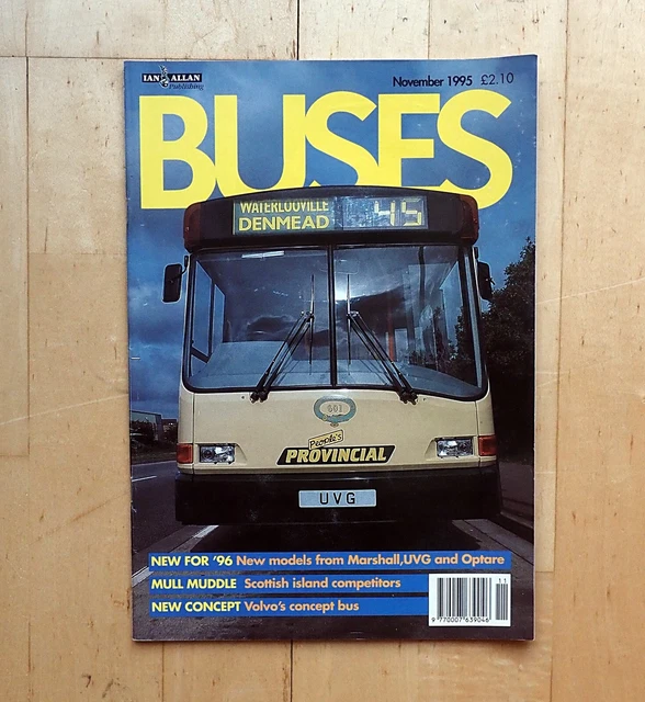BUSES EXTRA MAGAZINE by Ian Allan. November 1995 Marshall, UVG & Optare ...