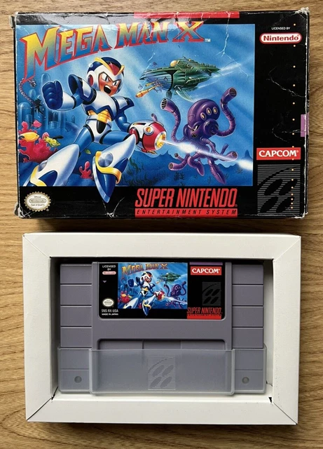 MEGA MAN X Super Nintendo SNES Boxed With Manual NTSC USA Version £115. ...