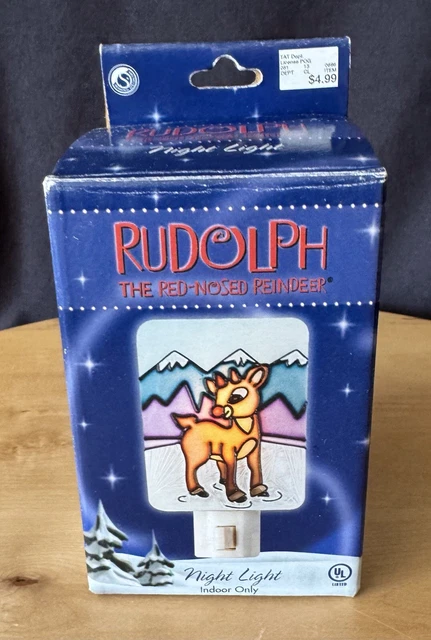 2001 RUDOLPH THE Red Nosed Reindeer 🔥 RUDOLPH Night Light 🔥 NOS ...