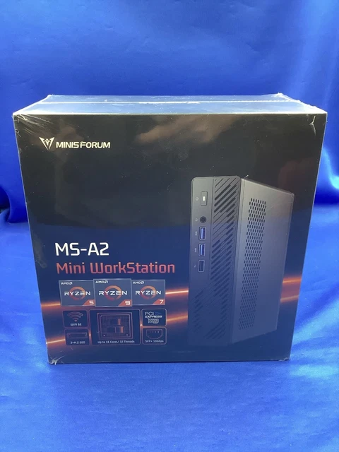 MINISFORUM MS-A2 MINI PC Workstation AMD Ryzen 9 7945HX Barebone (ohne RAM, ohne SSD) EUR 699,08 ...