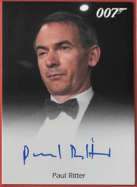 JAMES BOND ARCHIVES Paul Ritter as Guy Haines FB auto - Rittenhouse ...